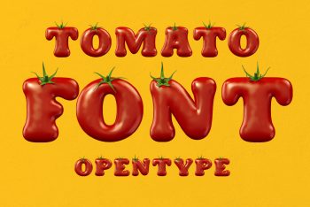 Tomato Font - Tasty OpenType Alphabet | Handmadefont.com