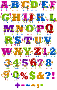 ABC Character Font - Handmadefont