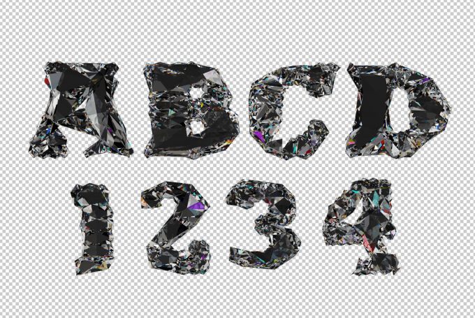 Diamond Font - Brilliant OpenType alphabet | Handmadefont.com