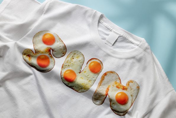 Fried Eggs Font - A Unique Tasty Alphabet | Handmadefont.com