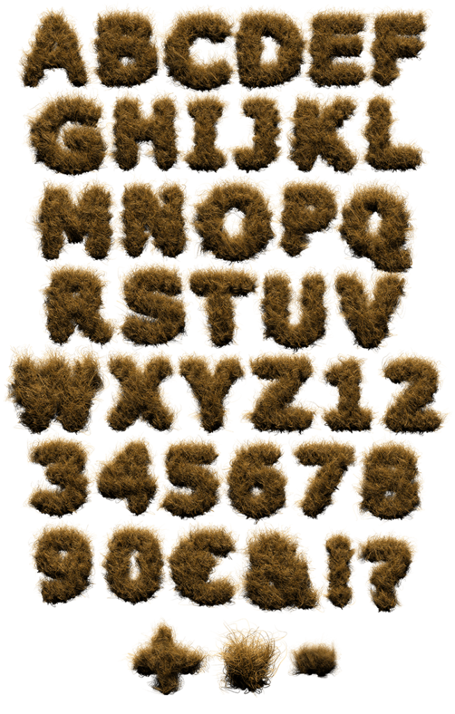 Hay Fur Font - Handmadefont