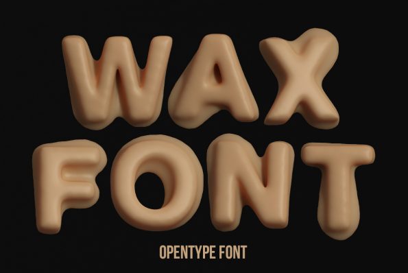 Wax Font - Melted OpenType Alphabet | Handmadefont.com