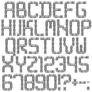 Pipe Font - Plumbing OpenType Typeface | Handmadefont.com