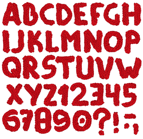 Buy Thread Red Font And Enjoy Punchy Set Of Characters For You Designs