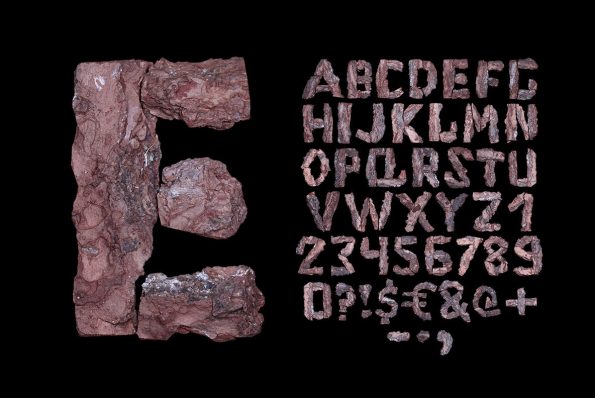 Bark Font - Wooden OpenType Alphabet | Handmadefont.com