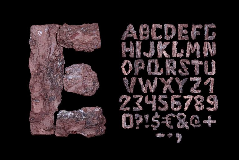 Bark Font - Wooden OpenType Alphabet | Handmadefont.com