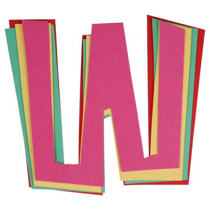 Color Paper Font - Handmadefont