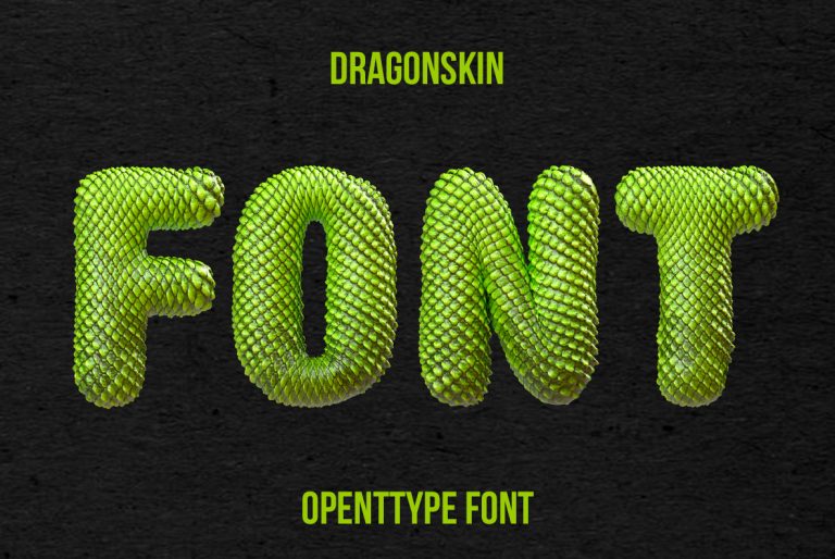 Dragon Skin Font - Powerful OpenType Typeface | Handmadefont.com