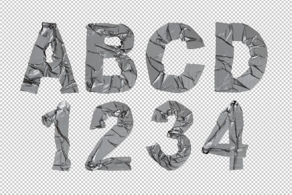 Duct Tape Font - Grey OpenType Typeface | Handmaefont.com
