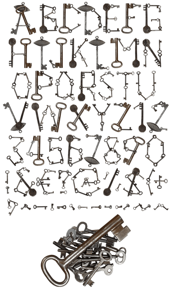 Keys Font - Handmadefont