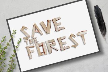 Log Font - Wooden OpenType Typeface | Handmadefont.com