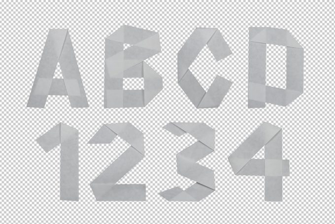 Origami Font - Paper OpenType Alphabet | Handmadefont.com