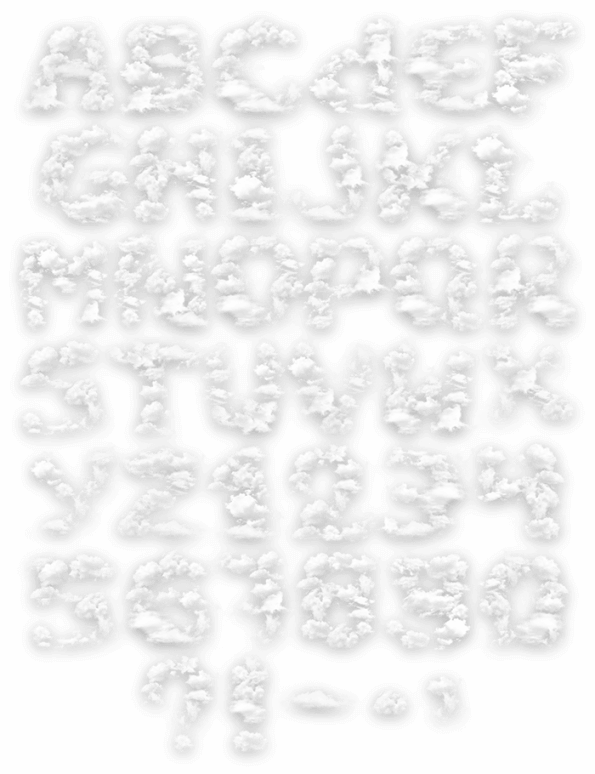 Clouds Font - Handmadefont