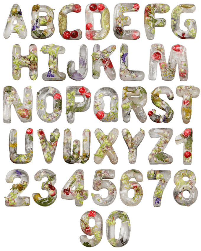 Colored Ice Font - Handmadefont