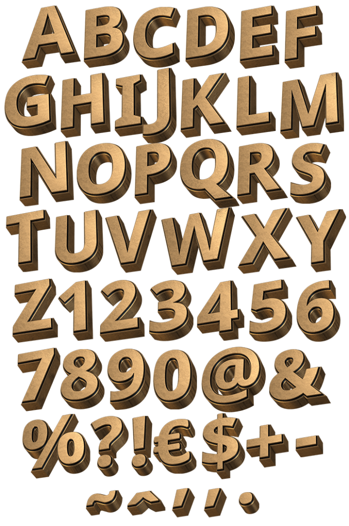 Golden Extrude Font - Handmadefont