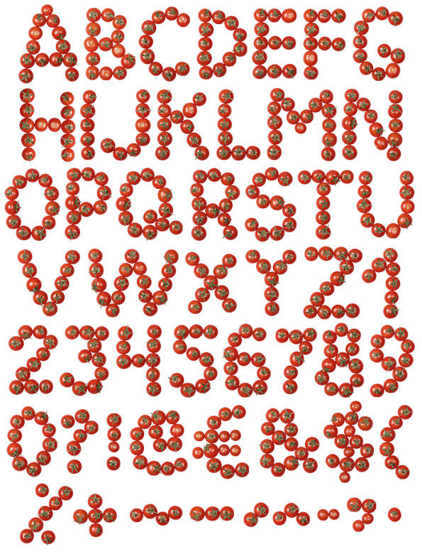 Taste Tomato Font The First-Rate Food Typeface From The Campbell's Soup Can