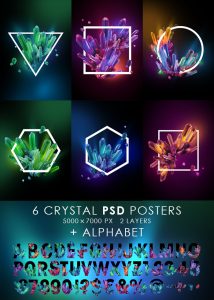 Crystal SET - Handmadefont