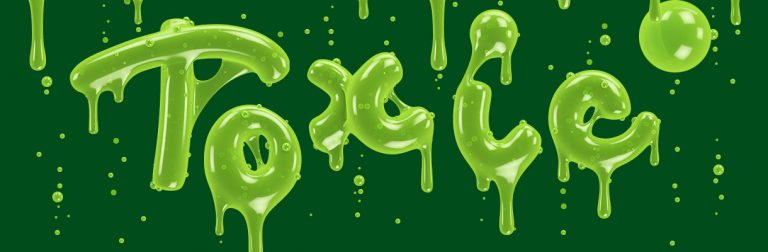 Toxic Font. Buy Your Antidote Typeface to decrease the inspiration lack
