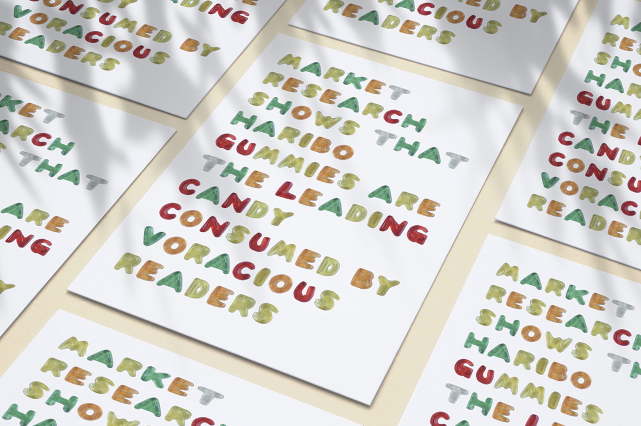 Haribo Font - Deliciously Designed Alphabet | Handmadefont.com