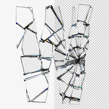 Broken Glass Font - OpenType Alphabet | Handmadefont.com