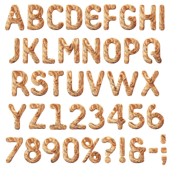 Express Your Love For Animal Typograpy And Buy Funny Furry Font