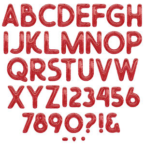 Buy Foil Balloon Red Font To Get To Sky Typography Height