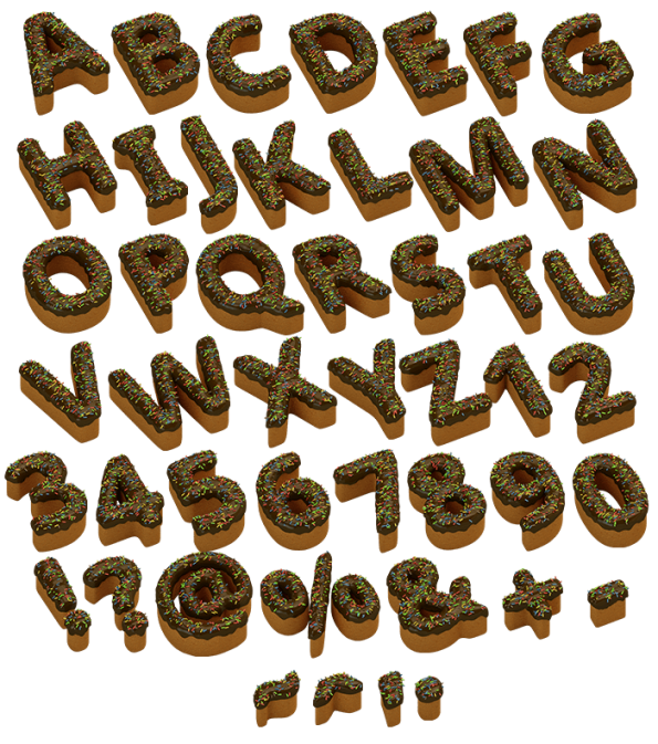 Buy Choco Cake Font And Throw Birthday Design Party