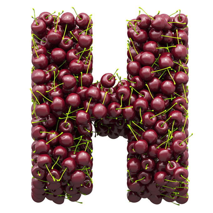 Buy Cherry Font, Delicious Red Typeface With Taste Of Summer