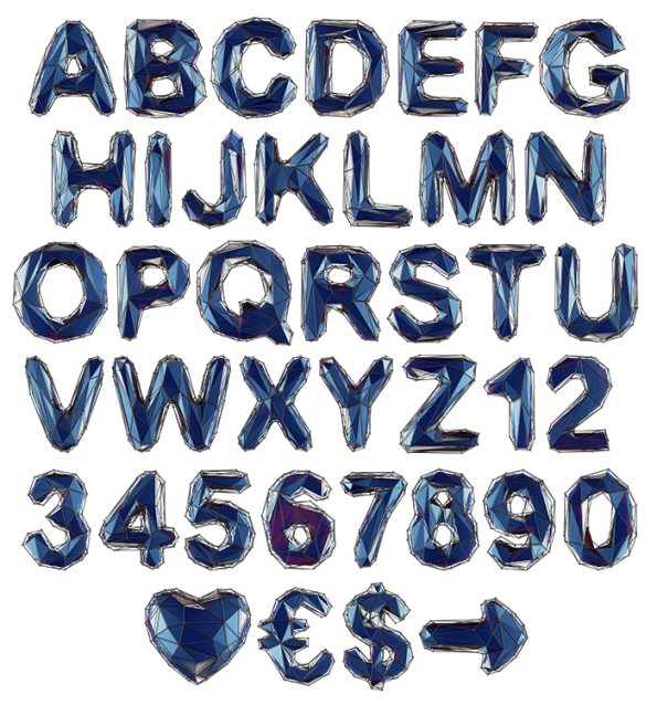 Buy Network Shape Font To Connect People Through Fonts
