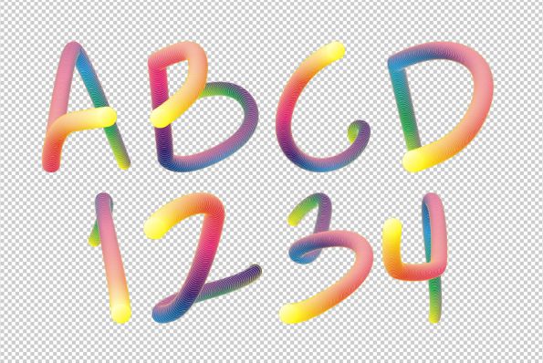 Rainbow Font - Colorful OpenType Typeface | Handmadefont.com