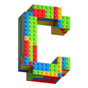Browse Lego Random Color Font And Play Your Design Game