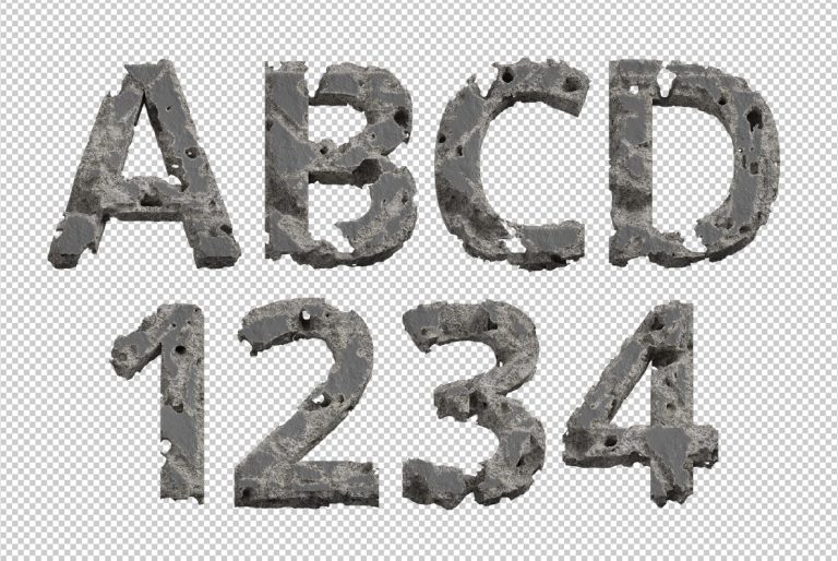 Concrete Font - Strong OpenType Alphabet | Handmadefont.com
