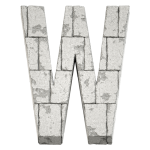 Concrete Wall alphabet - Handmadefont