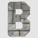 Armor Patch alphabet - Handmadefont