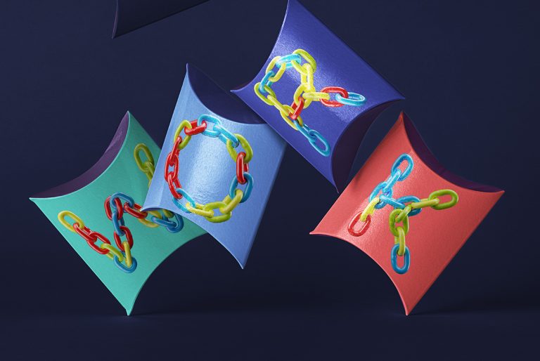 Color Chain Font - Playful OpenType Typeface | Handmadefont.com