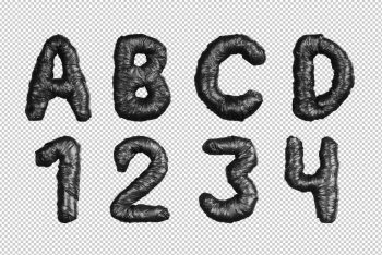 Black Garbage Bag Font - Trash OpenType Typeface | Handmadefont.com
