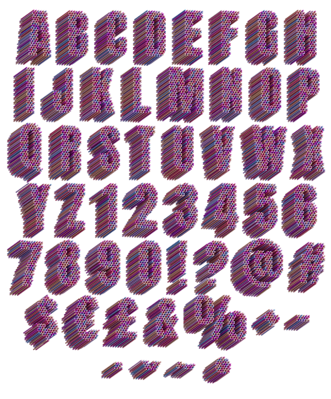 Color Tubes Font - Creative OpenType Typeface | Handmadefont.com