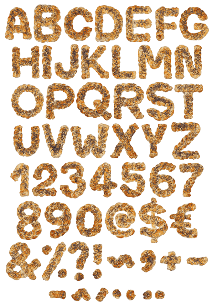 Poppy Seed Pastries font - Handmadefont