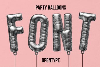 Balloons Font - Playful OpenType Alphabet | Handmadefont.com