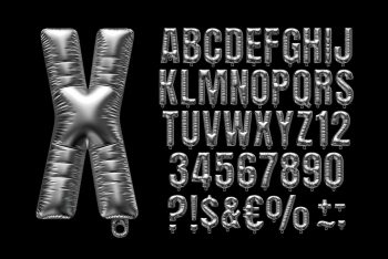 Balloons Font - Playful OpenType Alphabet | Handmadefont.com