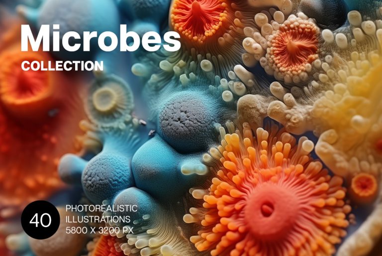 Microbes Images - Microbes and Bacteria illustrations | Handmadefont.com