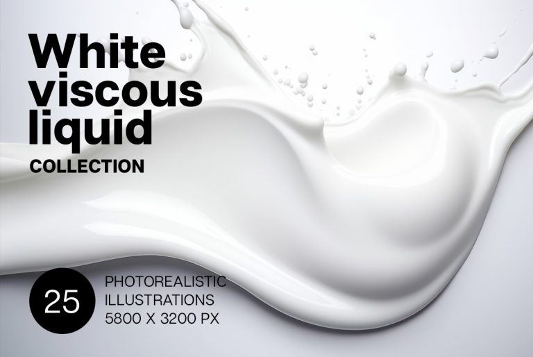 White viscous liquid illustrations - Premium Images | Handmadefont.com
