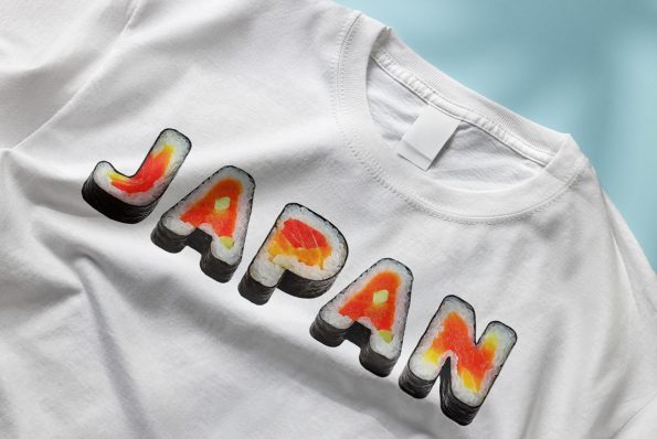 Sushi Font - Japanese cuisine alphabet | Handmadefont.com