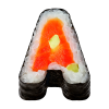 Sushi Font - Japanese cuisine alphabet | Handmadefont.com