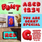 Strawberry Font - Delicious alphabet | Handmadefont.com