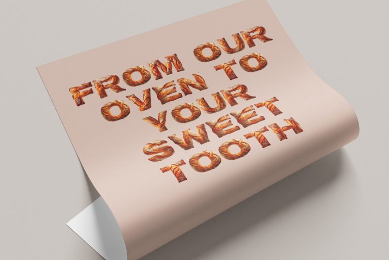 Bread Font - Fresh crispy alphabet | Handmadefont.com