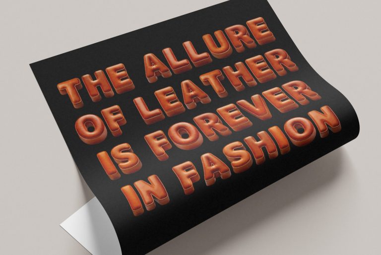 Brown Leather Font - Elegant alphabet | Handmadefont.com