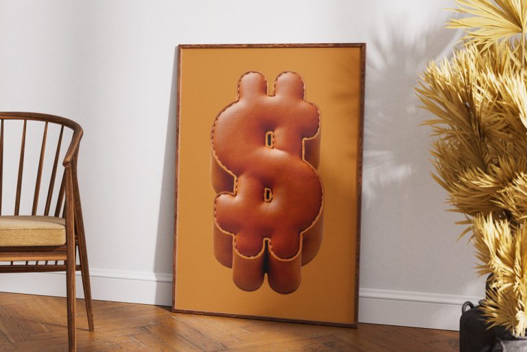 Brown Leather Font - Elegant alphabet | Handmadefont.com