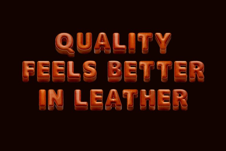Brown Leather Font - Elegant alphabet | Handmadefont.com