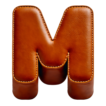 Brown Leather Font - Elegant alphabet | Handmadefont.com
